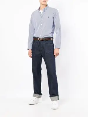 Polo Ralph Lauren Pinstriped Button-down Shirt - Blue