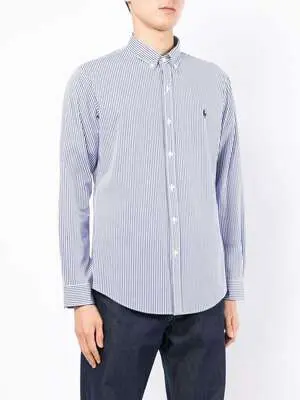 Polo Ralph Lauren Pinstriped Button-down Shirt - Blue
