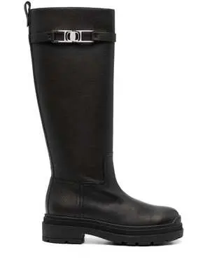 FERRAGAMO Ryder Knee-high Boots - Black