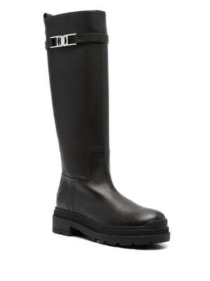 FERRAGAMO Ryder Knee-high Boots - Black