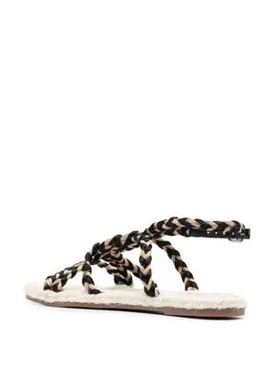 Manebí Flat Rope Sandals - Black