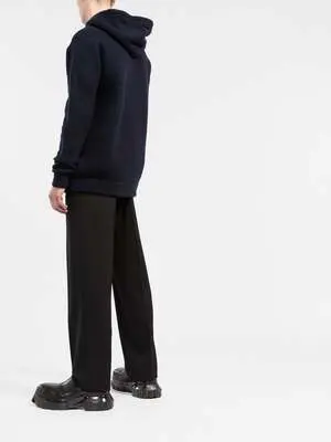 Balmain Logo Patches Zipped Hoodie