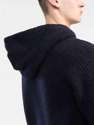 Balmain Logo Patches Zipped Hoodie
