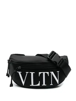 Valentino Garavani Vltn Embroidered Belt Bag - Black