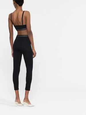 Khaite Merry Logo-embroidered Leggings