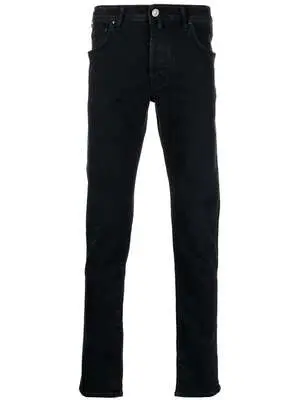 Jacob Cohen Scarf Detail Skinny Jeans - Black
