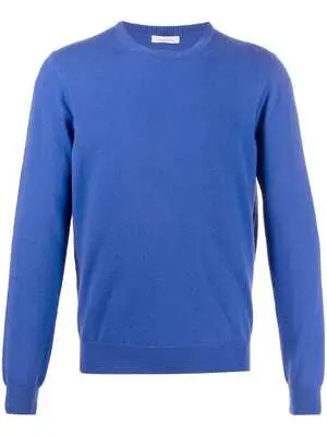 Malo Fine-knit Cashmere Jumper - Blue