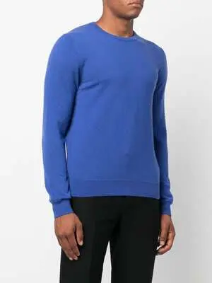 Malo Fine-knit Cashmere Jumper - Blue