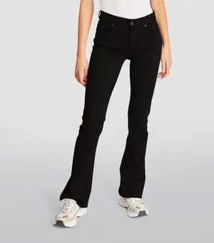 7 For All Mankind B Bootcut Jeans - Black