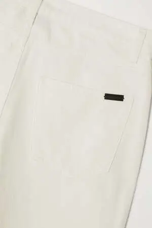 Saint Laurent Distressed High-rise Slim-leg Jeans