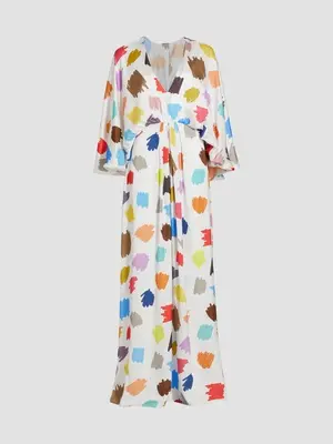 Halpern Printed Maxi Dress