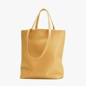 Cuyana Italian Leather Tote Bag Daffodil
