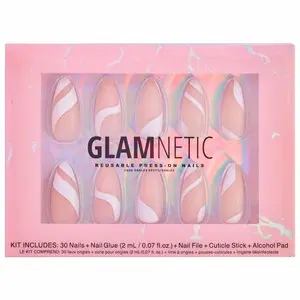 GLAMNETIC Glamnetic Press-on Nail Kit Marshmallow Swirl