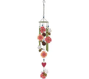 SUNSET VISTA DESIGNS Honeybees & Flowers Wind Chimes - One-color