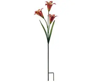 SUNSET VISTA DESIGNS Field Of Flowers Trumpet Lily Garden Stake - One-color