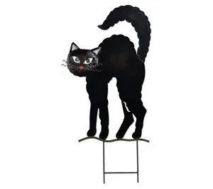SUNSET VISTA DESIGNS Black Cat Solar Low Stake - One-color