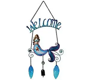 SUNSET VISTA DESIGNS Mermaid Welcome Hanging Si Gn - One-color