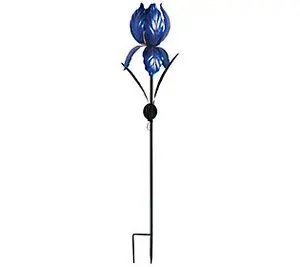 SUNSET VISTA DESIGNS Svd 49.25' Blue Iris Solar Stake - One-color