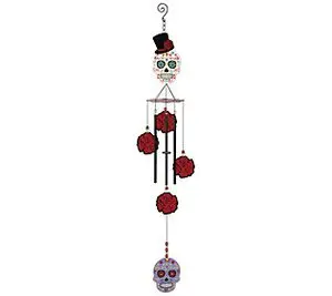 SUNSET VISTA DESIGNS Sunset Vista Mr. Bones White Skull Chime 38