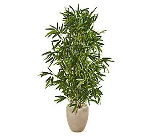 NEARLY NATURAL 5' Bamboo Artificial Tree In Pla Nter - One-color