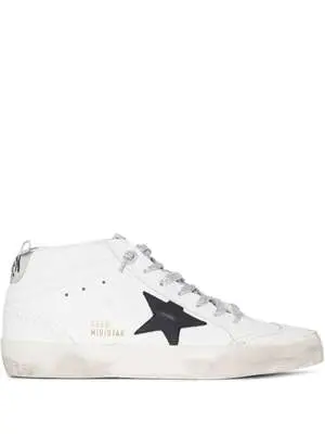 GOLDEN GOOSE Star-patch Lace-up Sneakers - White