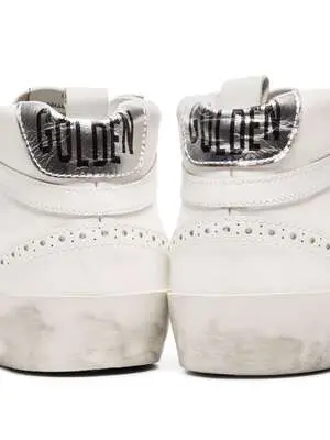 GOLDEN GOOSE Star-patch Lace-up Sneakers - White