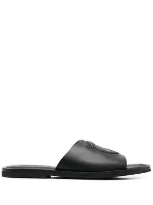 FERRAGAMO Lionel Gancini Embossed Sandals
