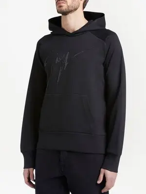 GIUSEPPE ZANOTTI Crystal Embellished Logo Hoodie