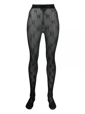 Gucci Gg Lurex Detailed Tights