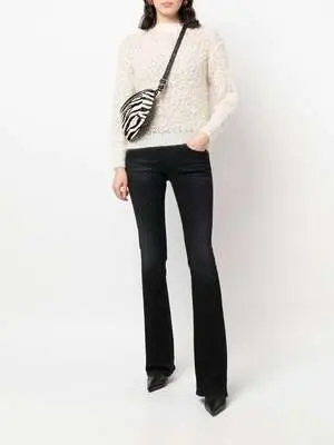 DONDUP Low-rise Flared Jeans - Black