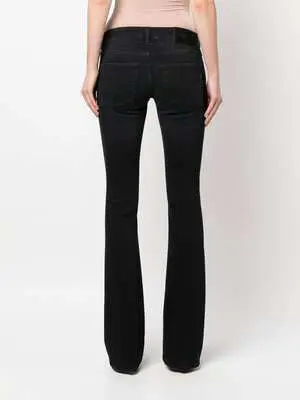 DONDUP Low-rise Flared Jeans - Black