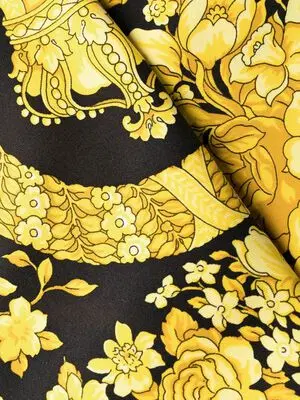 Versace Barocco-print Leggings - Yellow