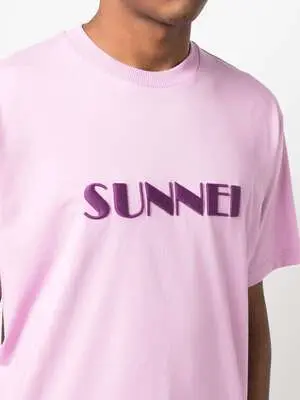 Sunnei Embroidered-logo Cotton T-shirt