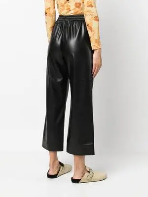 Nanushka Cropped Straight-leg Trousers