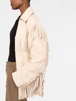 Stella McCartney Fringe Detail Zip-up Jacket