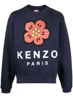 Kenzo Boke Flower Crew-neck Sweatshirt - Blue