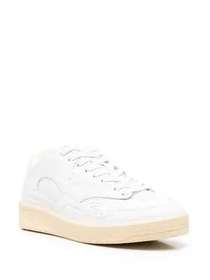JIL SANDER Debossed-logo Low-top Sneakers - White