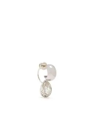 Mounser Gemini Single Hoop Earring - Silver