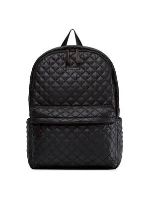 Mz Wallace Metro Quilted Backpack Black