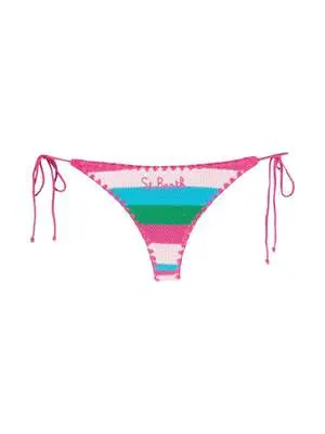 MC2 SAINT BARTH Striped Bikini Bottoms