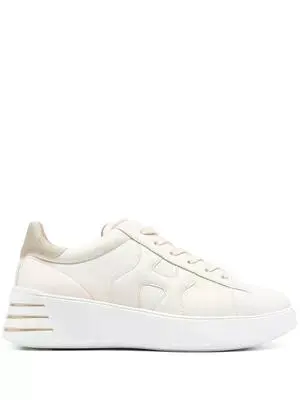 Hogan Rebel Glitter-detail Leather Sneakers