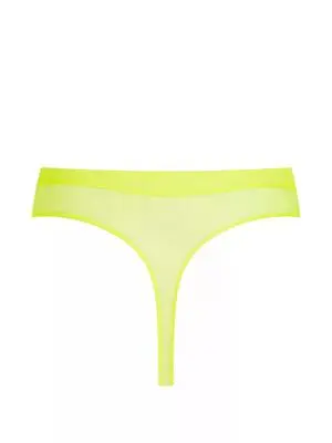 MAISON CLOSE Corps À Corps Neon High-waisted Thong - Yellow