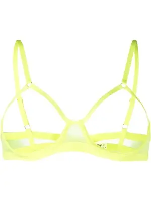 MAISON CLOSE Corps À Corps Neon Sheer Bra - Yellow