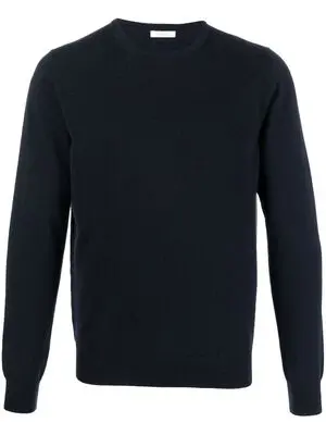 Malo Round-neck Knit Jumper - Blue