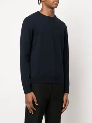 Malo Round-neck Knit Jumper - Blue