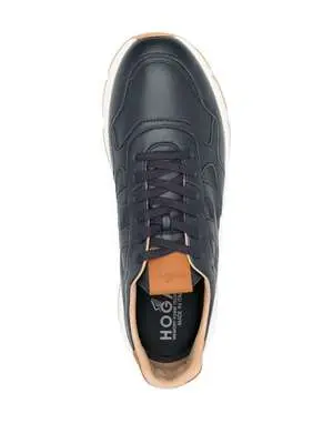 Hogan Leather Embossed-logo Sneakers