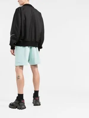 Balenciaga Logo-embroidered Track Shorts - Blue