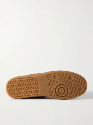 MAISON MARGIELA Replica Leather And Suede Sneakers - Black