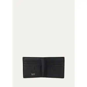 TOM FORD Grained Leather T-line Bifold Wallet - Black