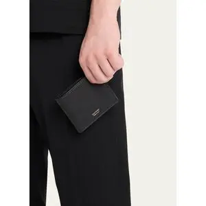 TOM FORD Grained Leather T-line Bifold Wallet - Black
